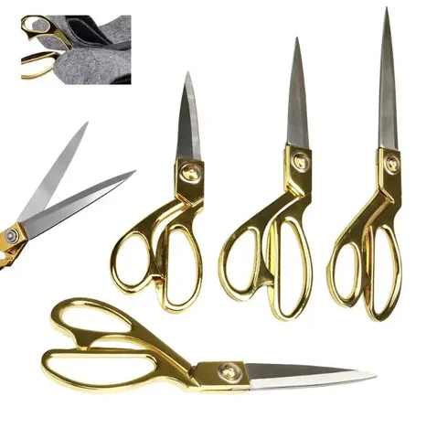 Buy Gold Color Coated Tailor Scissors Stainless Steel Sewing Tailor ...
