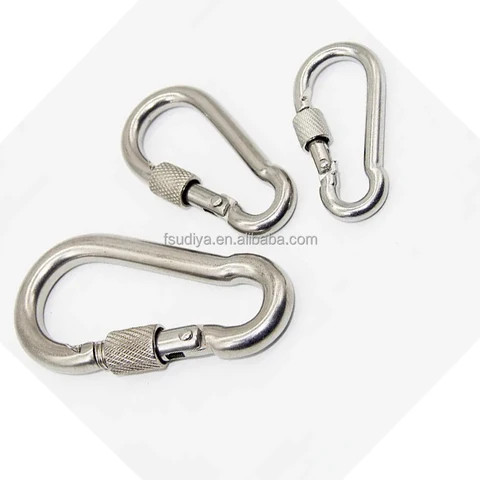 Buy Good Quality Stainless Steel Carabiner Hiking Climbing Carabiner ...