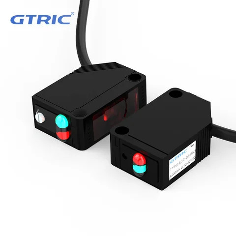 Buy Gtric Square Through-beam Photoelectric Switch Light On Or Dark On Adjustable 10-30vdc Npn ...