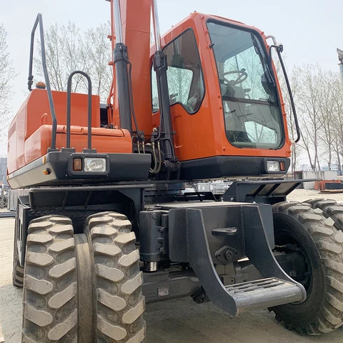 Buy Heavy Duty Wood Grabber Digger Bagger 15 Ton Wheeled Excavator ...