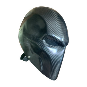 Buy High Strength Carbon Fiber Full Face Mask Halloween Mask Black ...