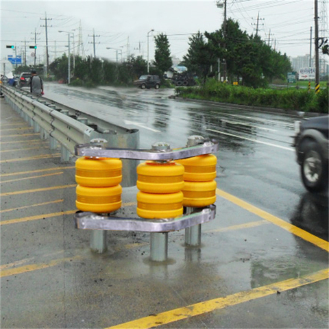 Buy Highway Safety Roller Guardrail Eva Material Rolling Barrier Double ...