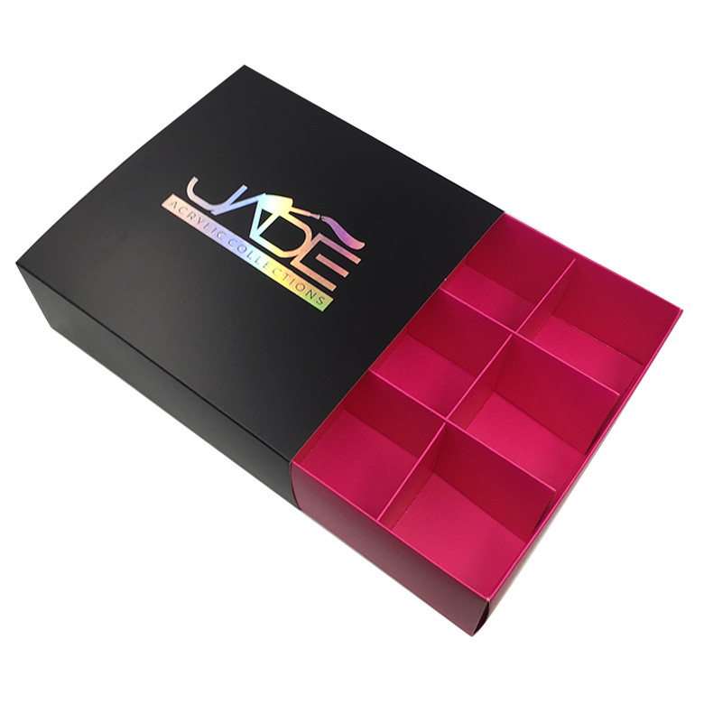 Buy Holographic Logo Paper Drawer Sliding Paper Box, Packaging With ...