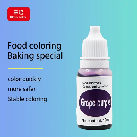 Buy Hot Sale Grape Purple Edible Food Dye Liquid Cake Colorant In Halal ...