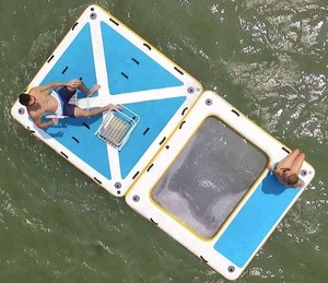Buy Hot Sale Inflatable Floating Deck Water Raft /inflatable Platform ...