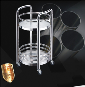Buy Hotel Room Buffet Trolley 2 Tier Stainless Steel Luxury Design ...