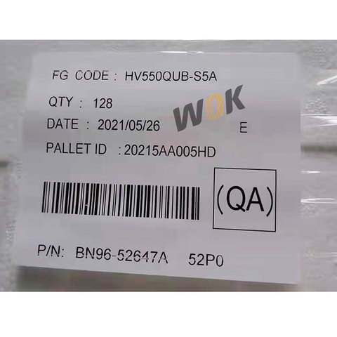 Buy Hv550qub-s5a Open Cell Lcd Tv Screen Panel 55 Inch Tv Screen 55 ...