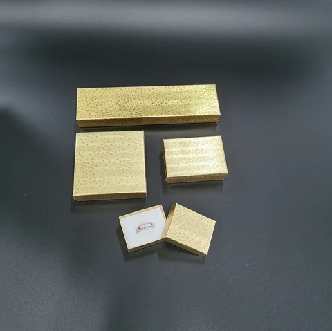 Buy Jewelry Box 8x2x1 Wholesale Cardboard Necklace Paper Box Cotton ...