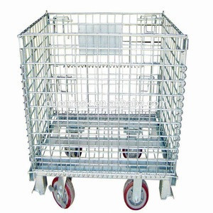 Buy Logistics Carts Rolling Folding Stacking Storage Wire Cages ...