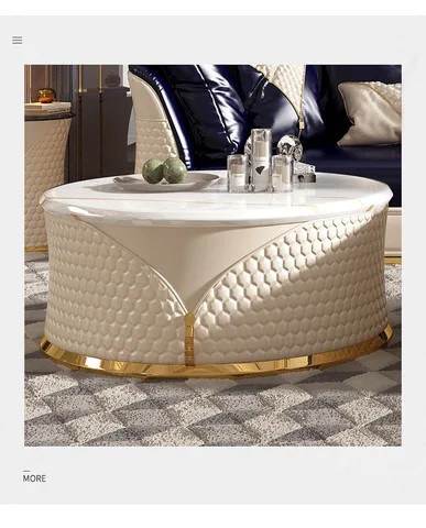 Buy Mesa De Centro Table Basse De Salon Meuble Oak Marble Coffee Table ...