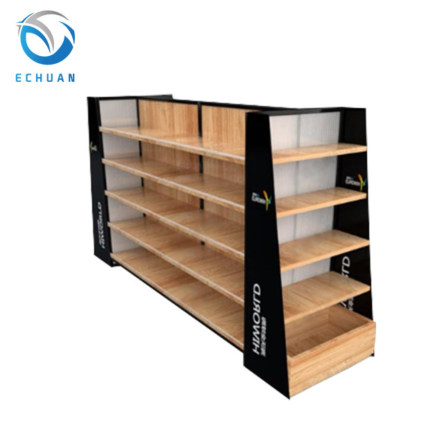 Buy Modern Convenience Store Design Mdf Shelving Wooden Gondola Display ...