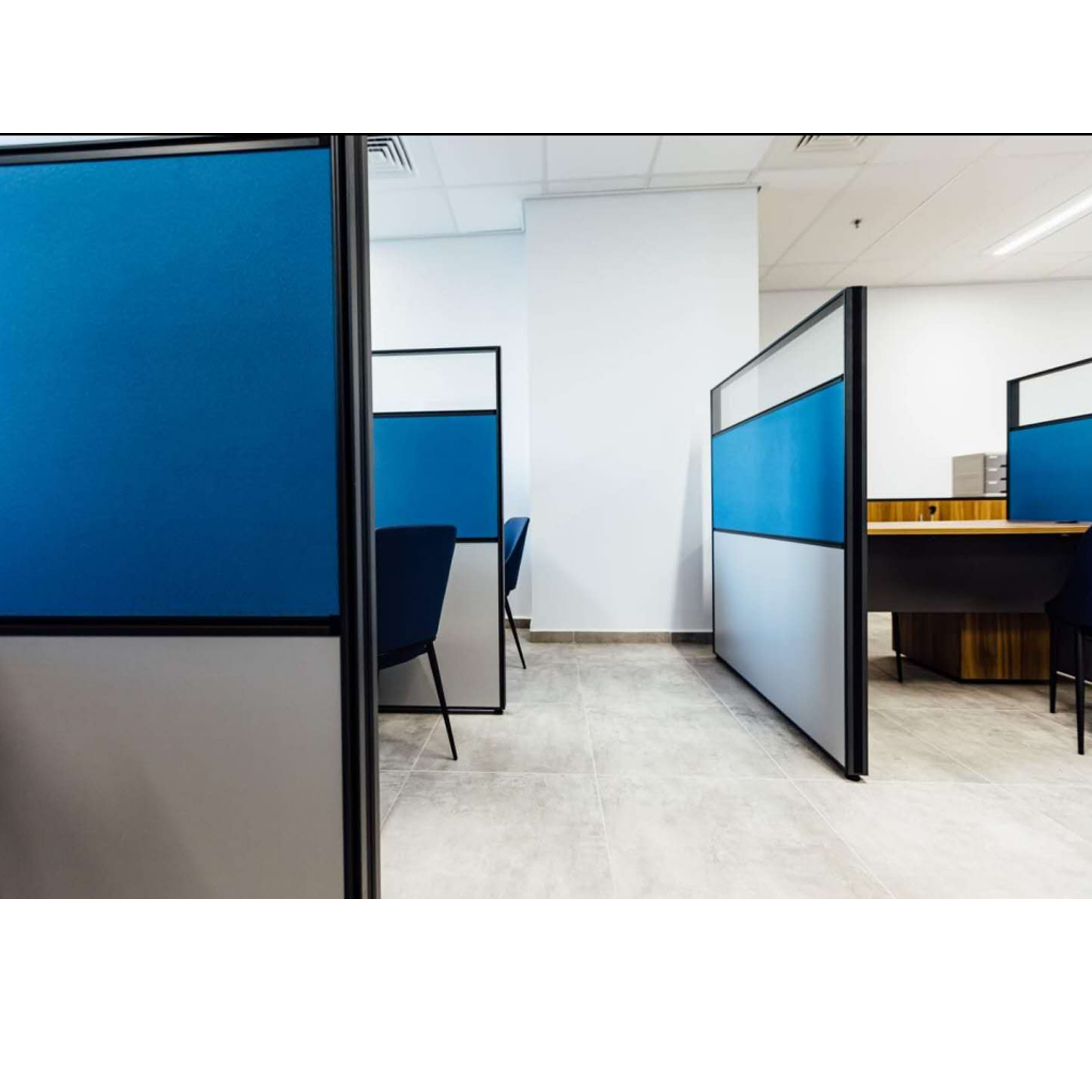 Buy Modern Half Height Cubicle Office Partition Modular Single Desk ...
