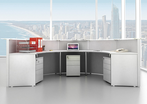 Buy Modern Wooden Office Reception Table Arc Counter Reception Table ...
