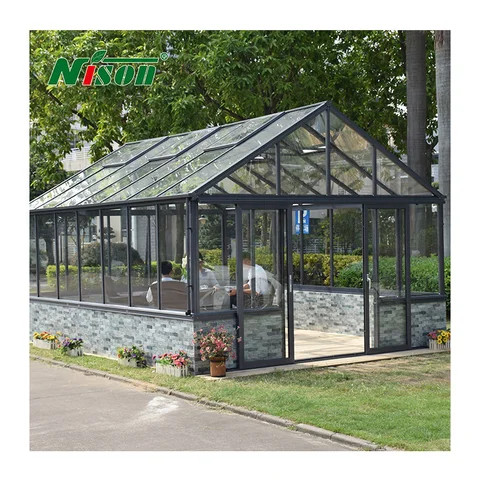 Buy Movable Sunroom Foldable Standalone Glass House Winter Conservatory ...