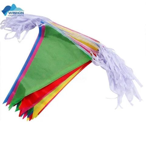 Buy Multi Color Triangle Shape String Flag Banner Hanging Decorations ...
