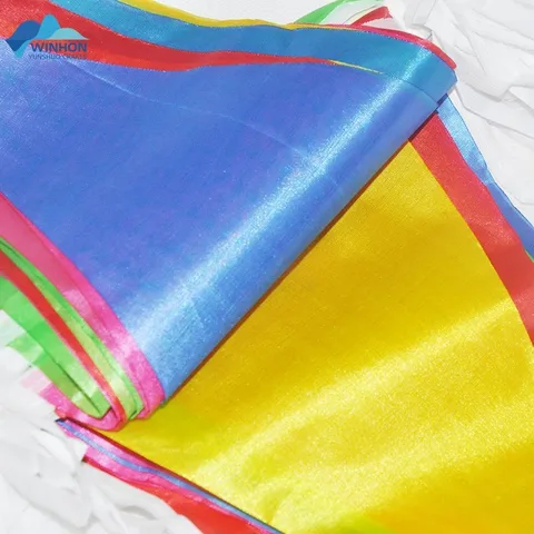 Buy Multi Color Triangle Shape String Flag Banner Hanging Decorations ...