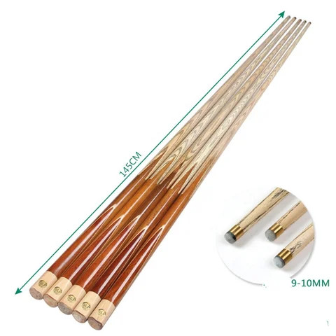 Buy One-piece Ash Wood Snooker & Billiard Cue Stick With 9mm/10mm Brass ...