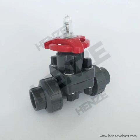 Buy Plastic Upvc, Cpvc, Pph, Pvdf, Frpp Socket Plastic Diaphragm Valve from Henze Valves ...