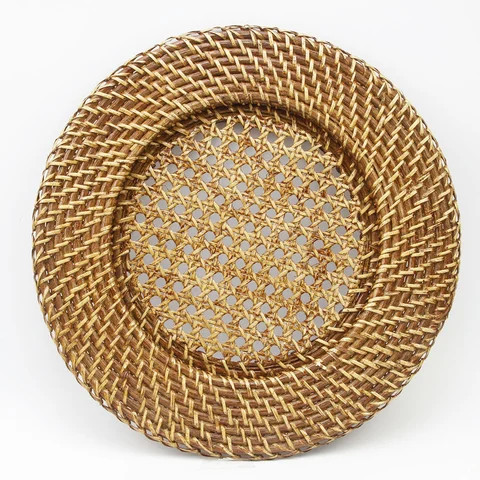 Buy Ready To Ship High Quality Dishes Plates Handwoven Rattan Charger ...