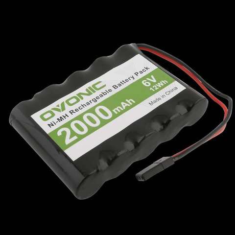 Buy Rechargeable Nimh 6v 2ah Battery Pack 2000mah Made In China from ...