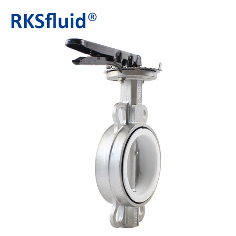 Buy Rksfluid Chinese Valve Wafer Lug Type Ptfe Lined Ss Ci Di Butterfly ...