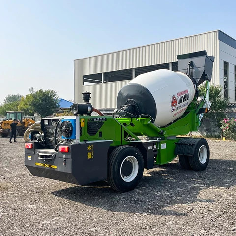 Buy Self Load Concrete 4cubic Mixer Compact Self Loading Concrete Mixer ...