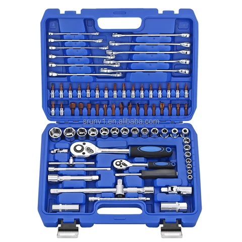 Buy Srunv 32 Pc 1/2" Mechanical Kit Car Socket Kit 24t Ratchet Wrench ...