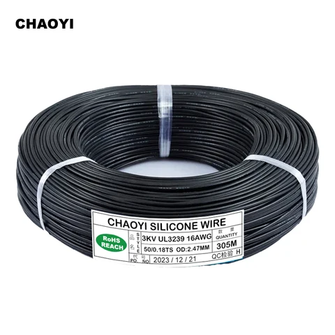 Buy Super Soft Awm 3239 High Flexible Silicone Cable 16awg Ul3239 3kv ...