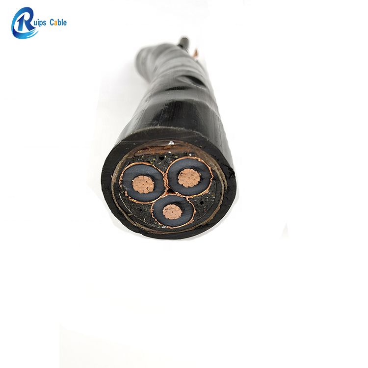 Buy Three Core 3.6/6kv Galvanized Flat Steel Wire+steel Tape Armoured ...