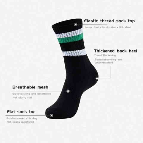 Buy To Sample Custom Sports Socks Knitted Embroidery Design Custom Logo ...