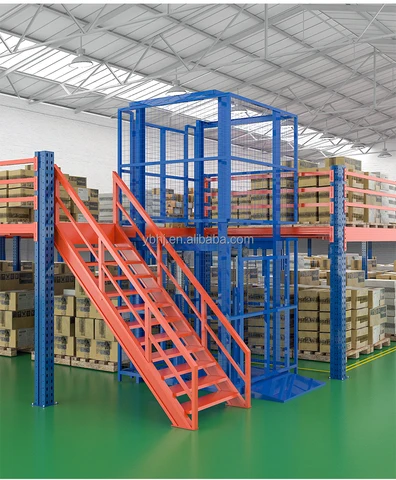 Buy Warehouse Multi-level Shelf Steel Platform Mezzanine Floor Racking ...