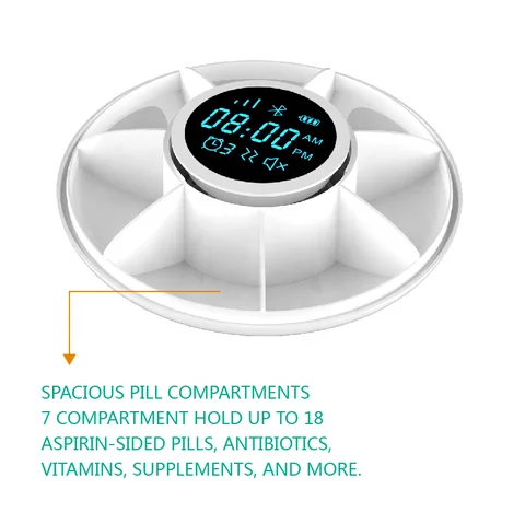 Buy Zoomcare M105 Portable Smart Pill Dispenser With Bluetooth Sound ...