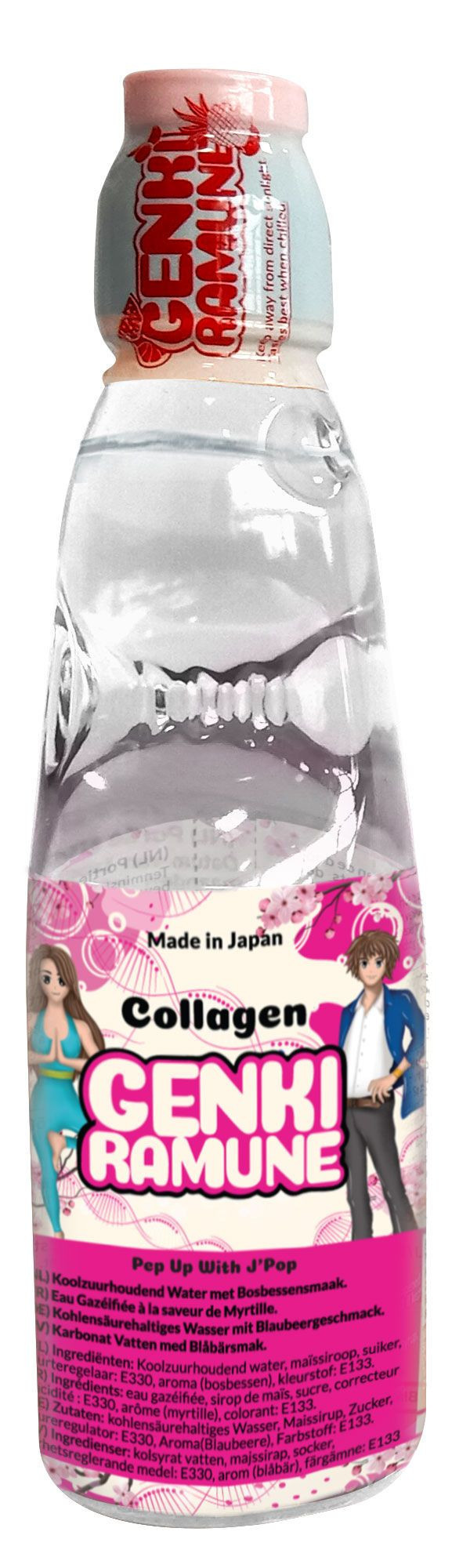 Buy Collagen Genki Ramune Soda Juice from Nizona Corporation, Japan ...