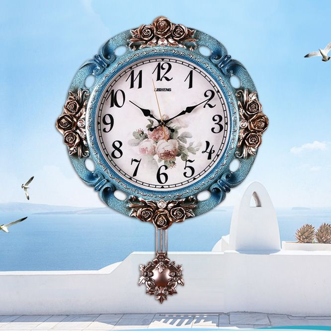 Buy Retro Style Antique Swinging Pendulum Beautiful Wall Clock B8248g ...