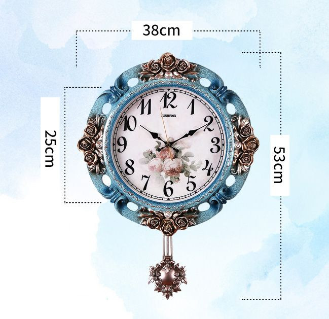 Buy Retro Style Antique Swinging Pendulum Beautiful Wall Clock B8248g ...