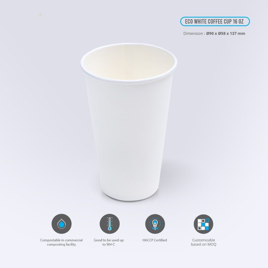 Buy Bio Paper Cup Cassava Biodegradable White from Magel Eye, Indonesia ...