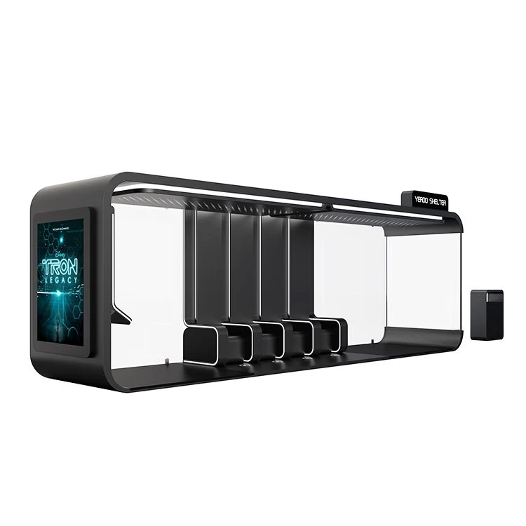 Buy Outdoor Prefabricated School Smart Bus Stops Modern Stainless Steel ...