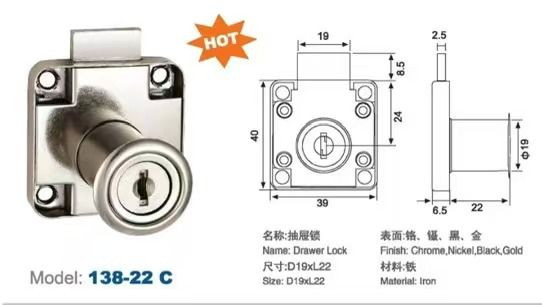 Buy Drawer Cabinet Stainless Steel Lock from Handan Xiyu Fastener ...