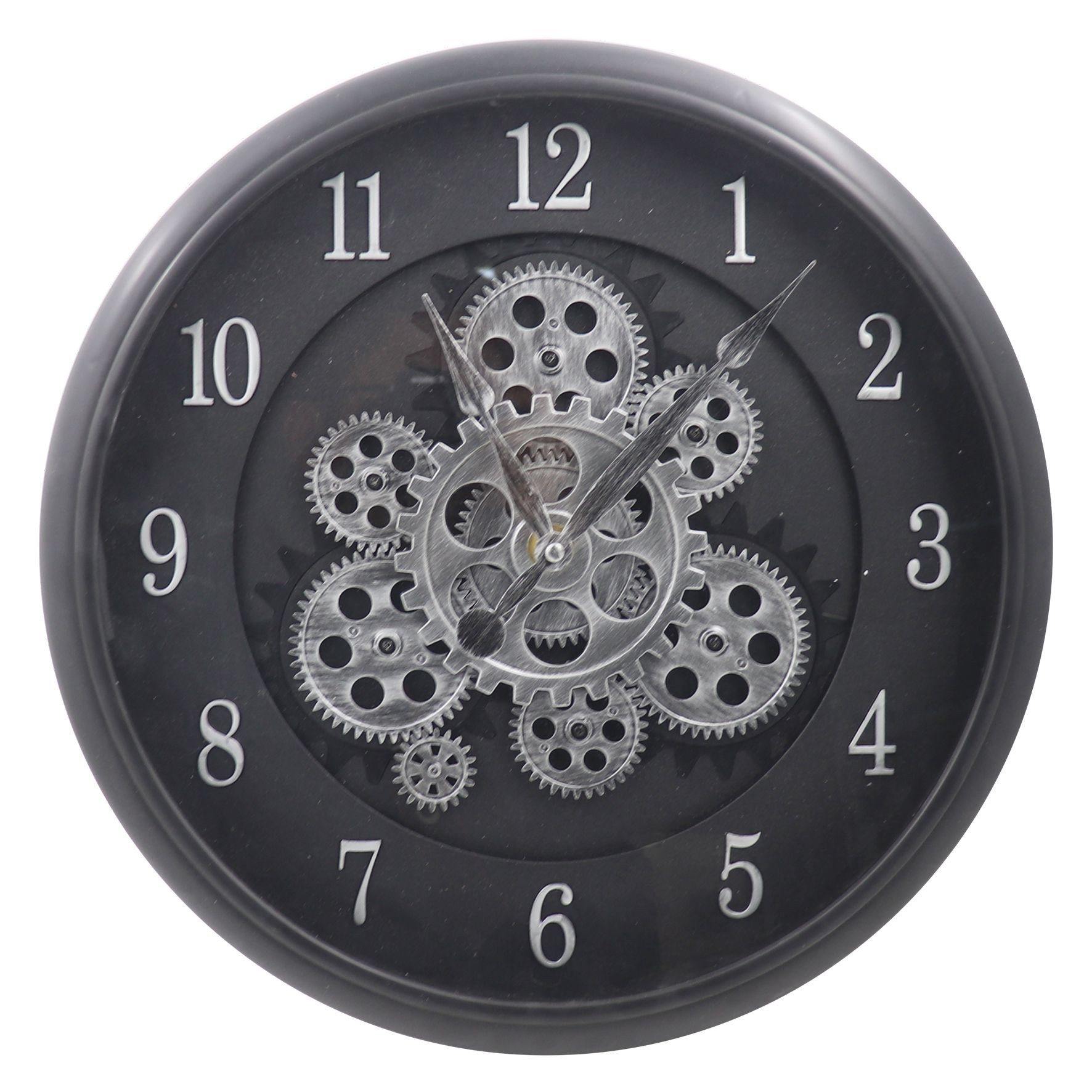 Buy Black Clock Face Gear Wall Clock from Shaoxing Mingya Homeware Co ...