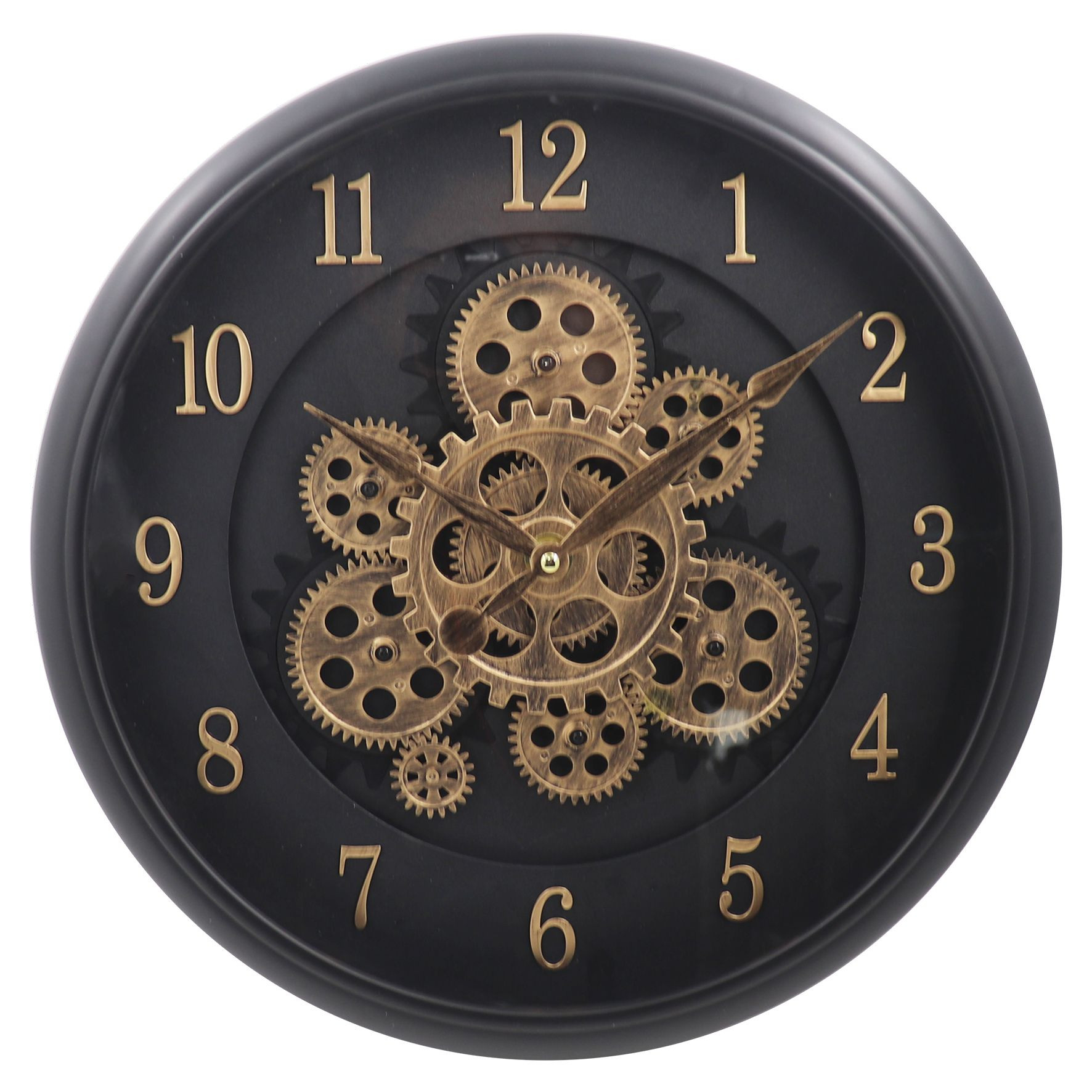 Buy Black Clock Face Gear Wall Clock from Shaoxing Mingya Homeware Co ...