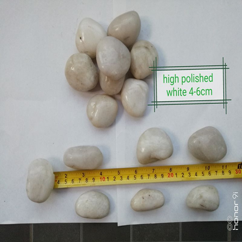 Buy White Pebble Stone White River Stone Tile For Garden Decoration ...