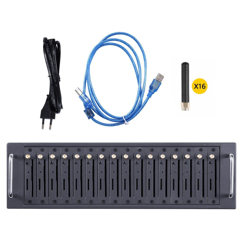 Buy Multi Sms Machine Gsm Modem 16 Ports Sms Modem 2g Sms Gateway M26 ...