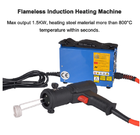 Buy 1500w Magnetic Induction Heater Bolt Heat Remover Tool Kit With 4 ...