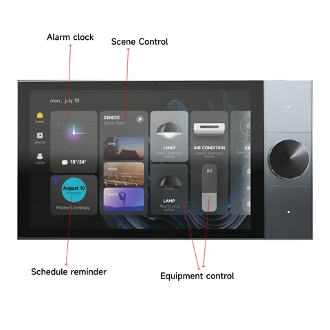 Buy 10-inch Tuya Central Control Rotary Smart Screen For Home ...