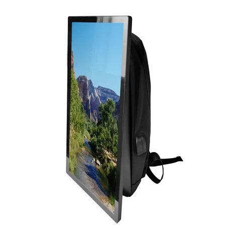 Buy 27 Inch Lcd Display Screen Billboard Backpack Portable Mobile ...