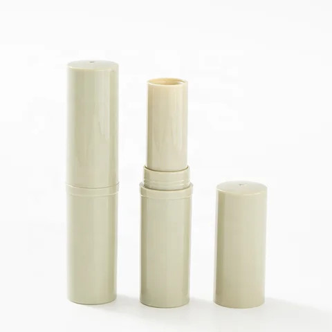 Buy 3.5g Green Mini Classic Cylinder Shape Lip Balm Tube Plastic Empty ...