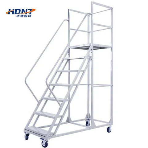 Buy 5-step Steel Rolling Platform Truck Mobile Warehouse Ladder Cart ...