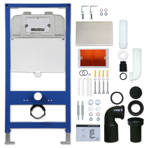 Buy 820 Mm Dual Flush Concealed Cistern Wall Hung Toilet Water Tank ...