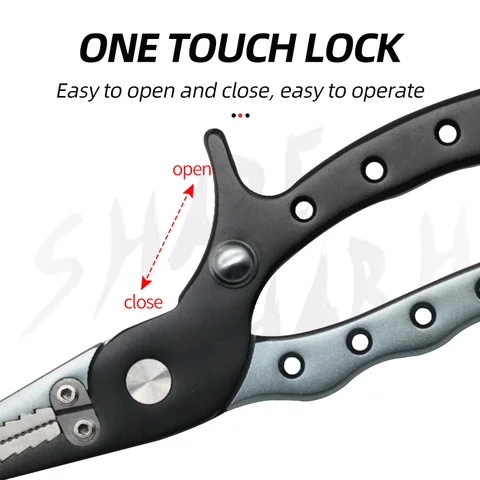 Buy Aluminium Alloy Fishing Pliers With Locks Saltwater Hook Remover ...