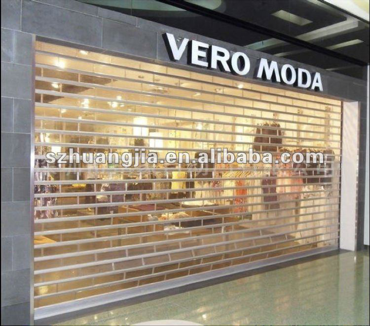 Buy Comercial Transparent Roller Shutter Store Front Door from Shenzhen ...